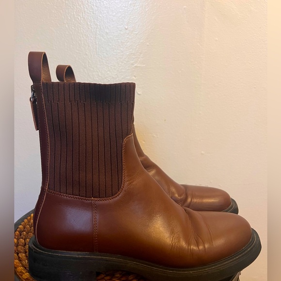 Staccato | Shoes | Staccato Brown Floral Leather Sacks Boots | Poshmark